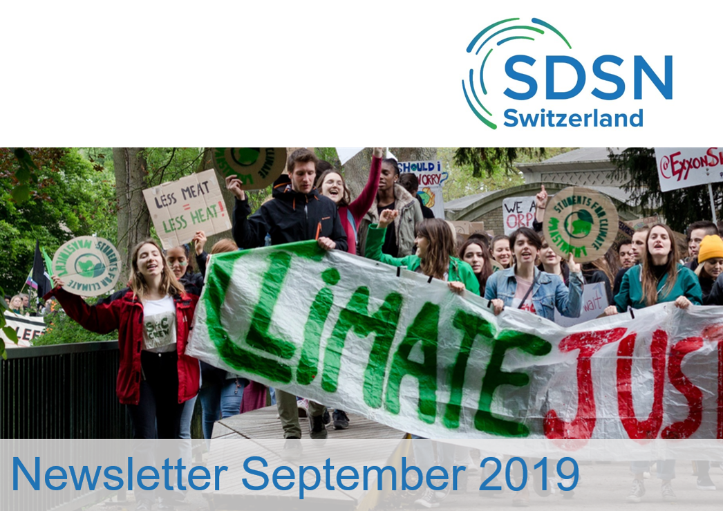 Newsletter September 2019 - SDSN Schweiz